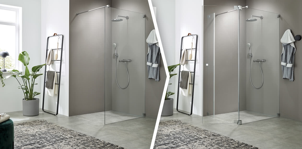 Glass shower Walk-in Plus : SPRINZ Baustelle