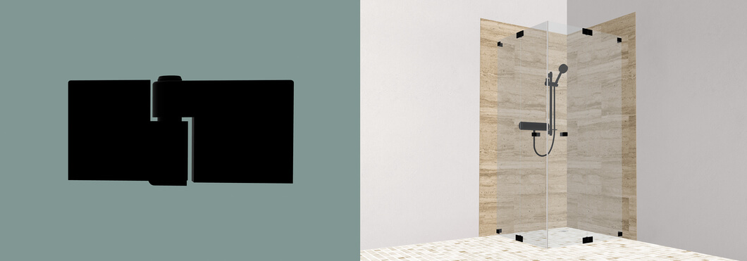 Glasdusche Omega Black Edition : SPRINZ Baustelle